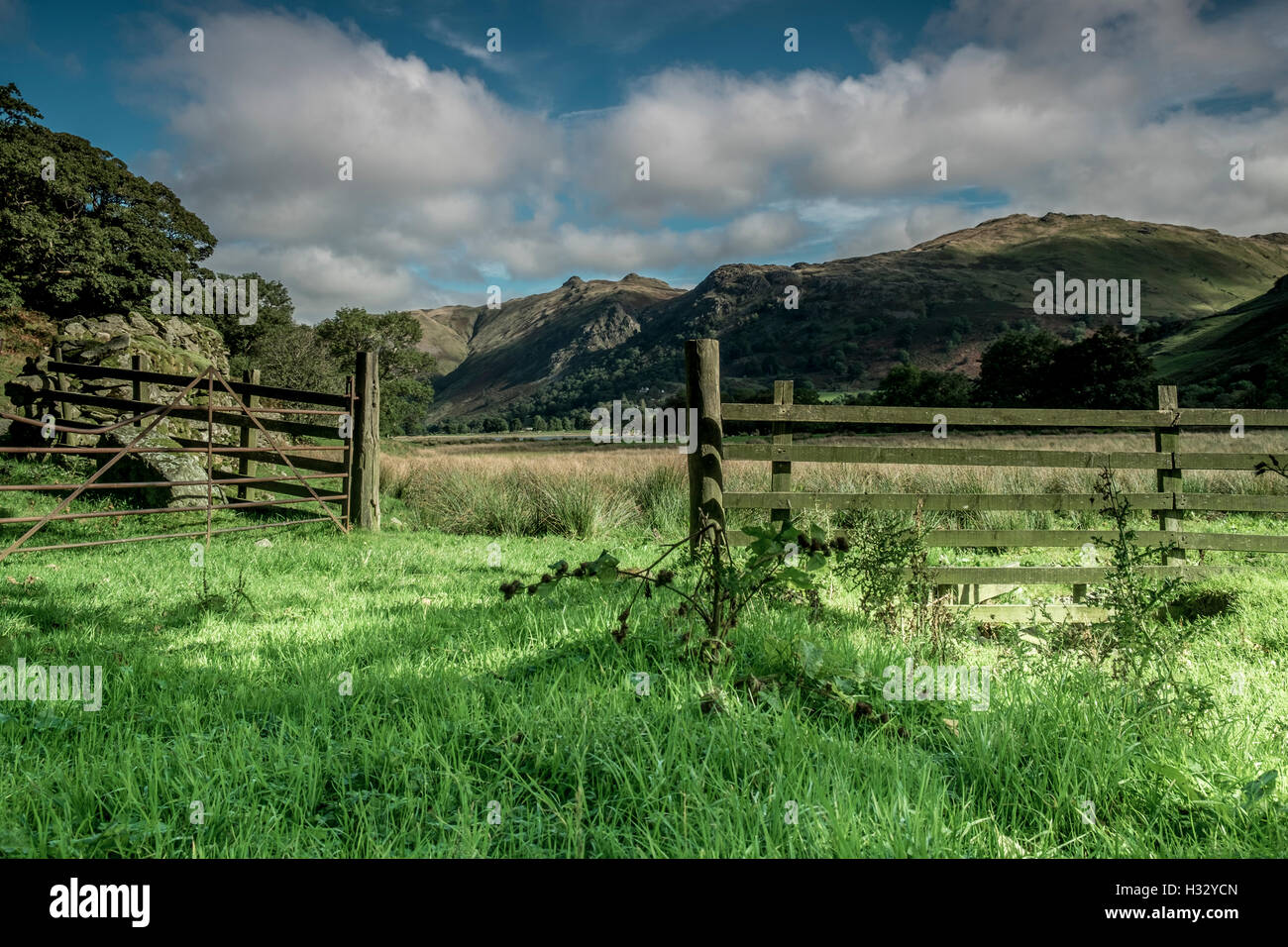 An open gate leading you through to the green and pleasant land that is ...