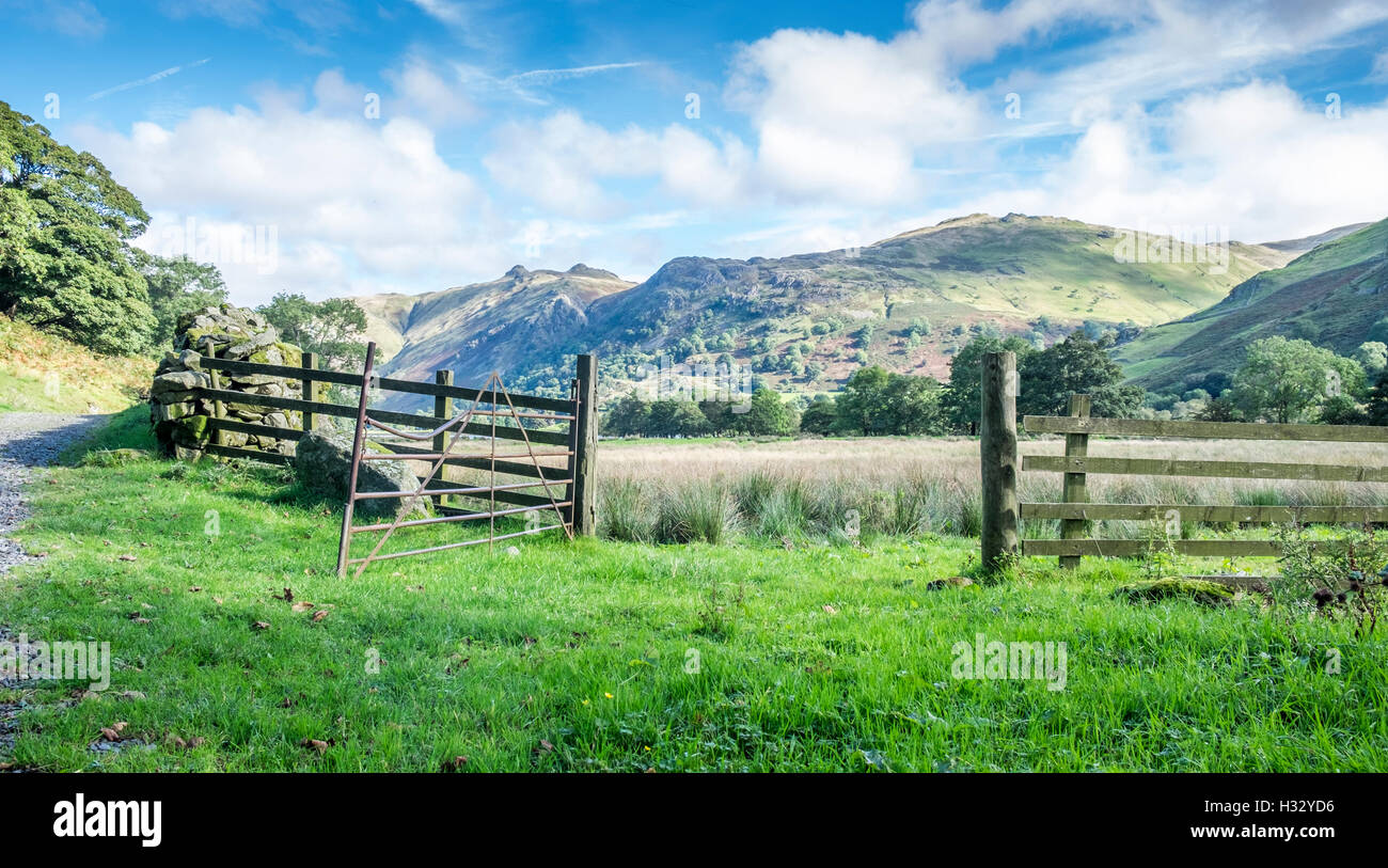 An open gate leading you through to the green and pleasant land that is ...
