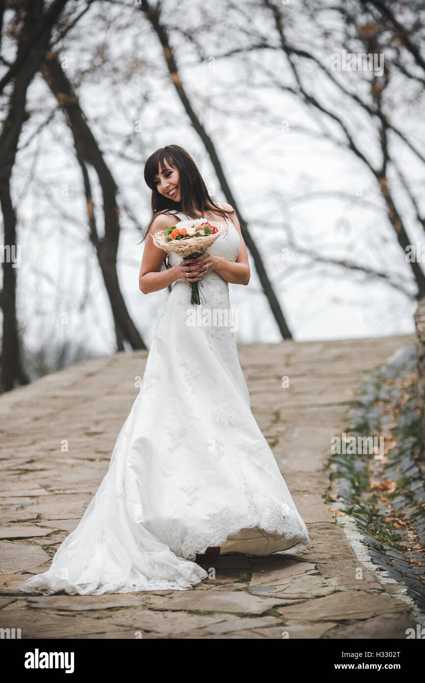 young beautiful bride Stock Photo - Alamy