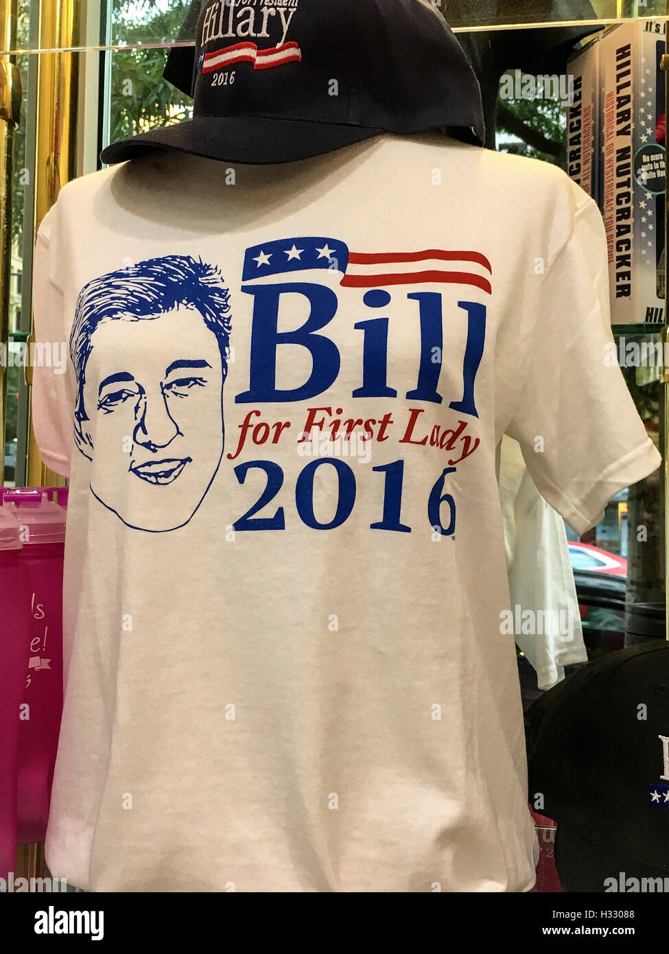 Effigy of Bill Clinton on different items during the american ...