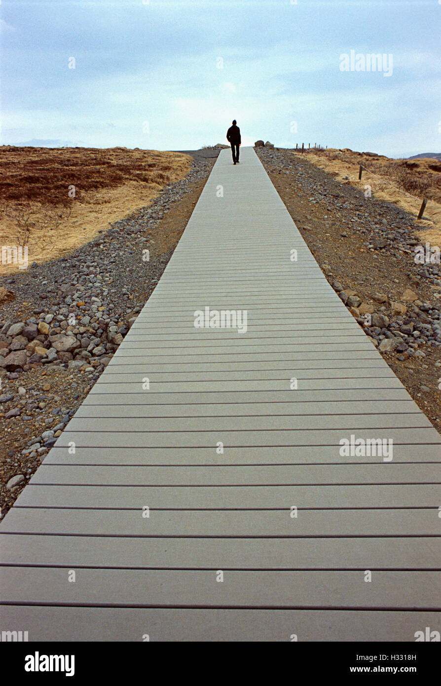 Person walking down trail hi-res stock photography and images - Alamy