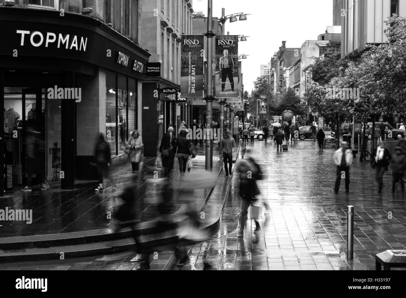 Rush Hour Glasgow Stock Photo - Alamy
