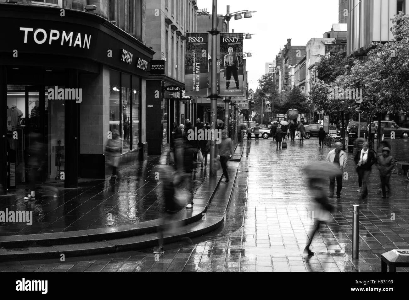 Rush Hour Glasgow Stock Photo - Alamy