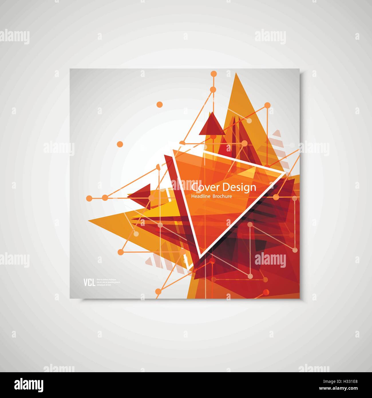 Abstract Triangle line. Poster Brochure Flyer design Layout vector ...