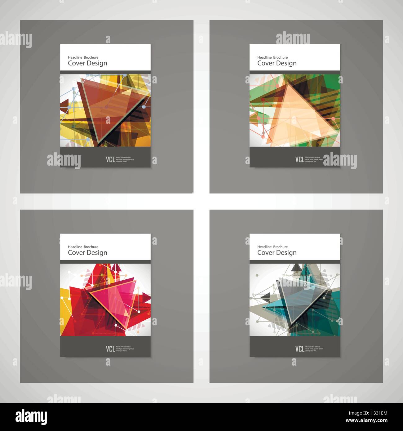 Abstract Triangle line. Poster Brochure Flyer design Layout vector ...