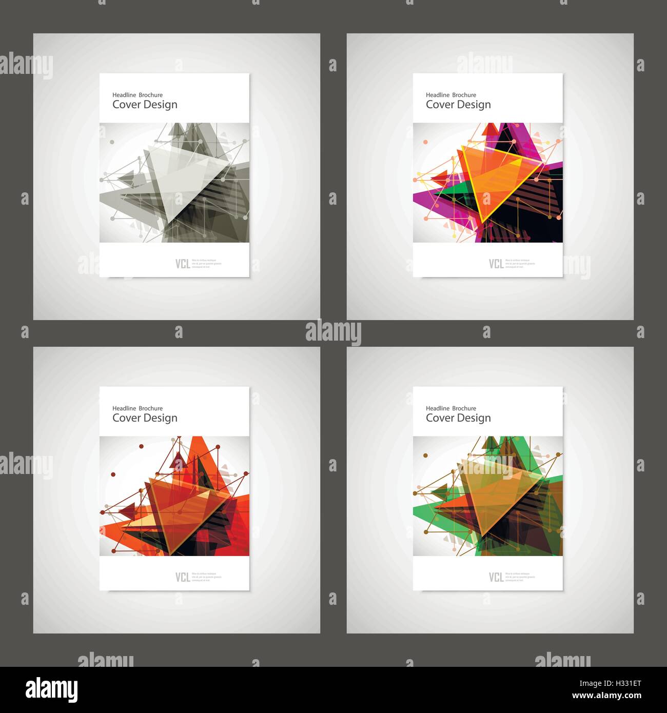 Abstract Triangle Brochure design. Modern vector illustration Stock ...