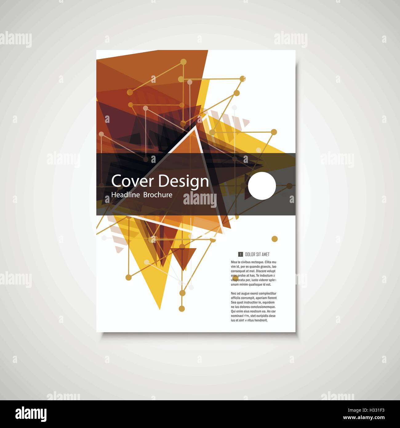 Abstract Triangle Brochure design. Modern vector illustration Stock ...