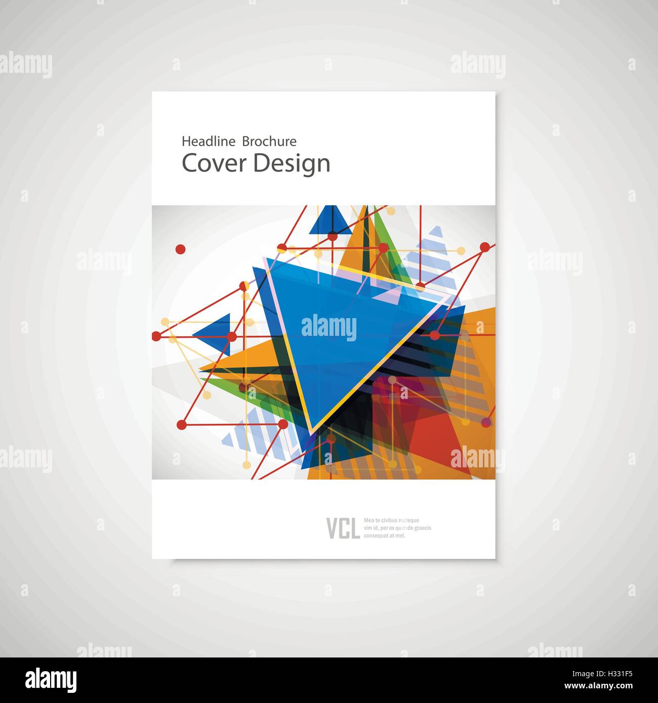 Abstract Triangle Brochure design. Modern vector illustration Stock Vector Image & Art - Alamy