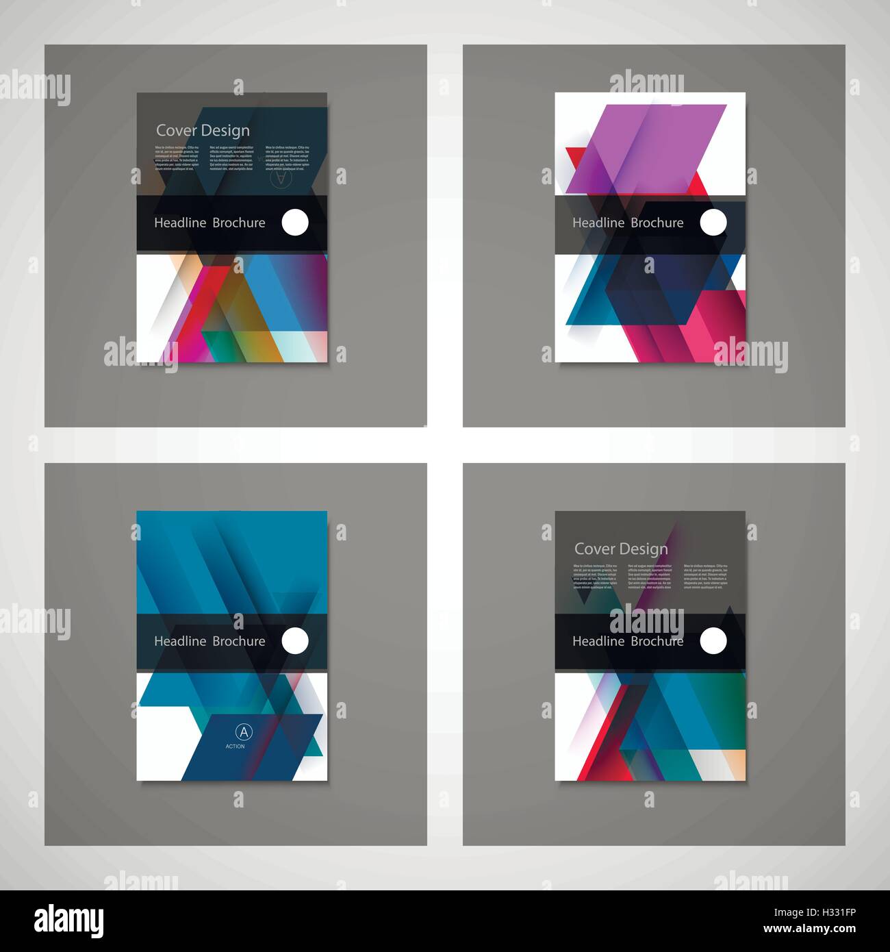 Vector Brochure Flyer design Layout template, size A4, Front page and ...