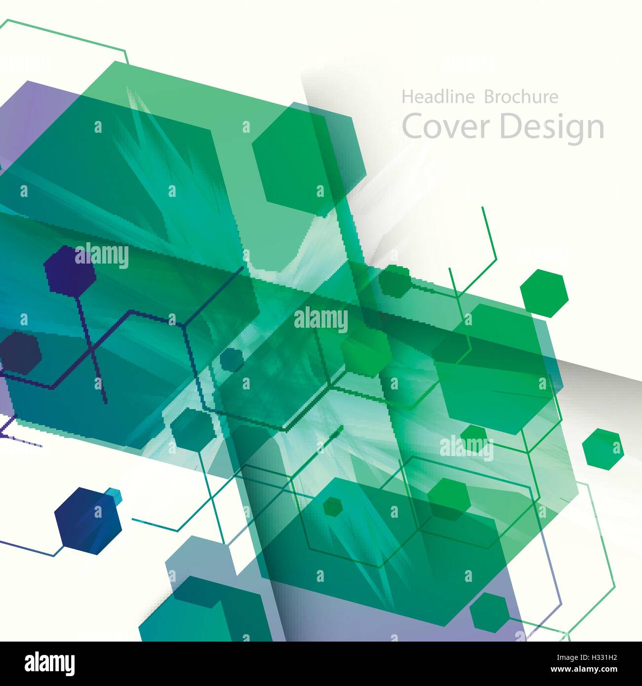 Abstract hexagon background technology. Vector illustration for your ...