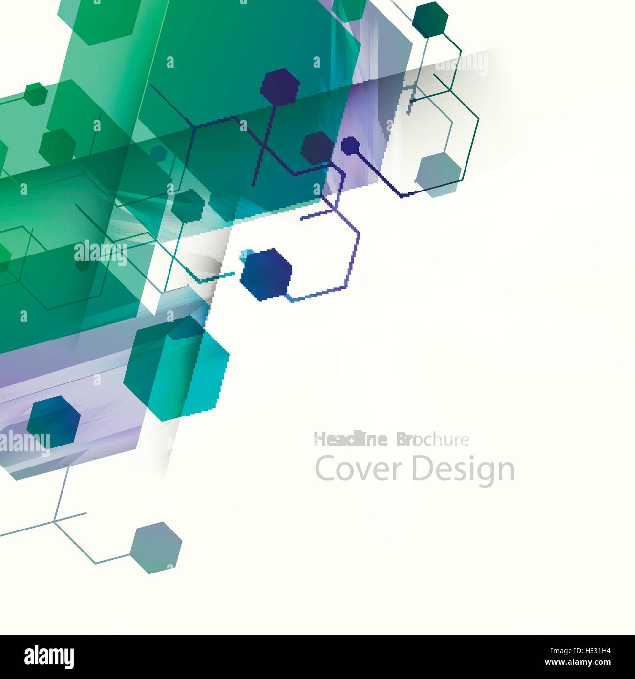 Abstract hexagon background technology. Vector illustration for your ...