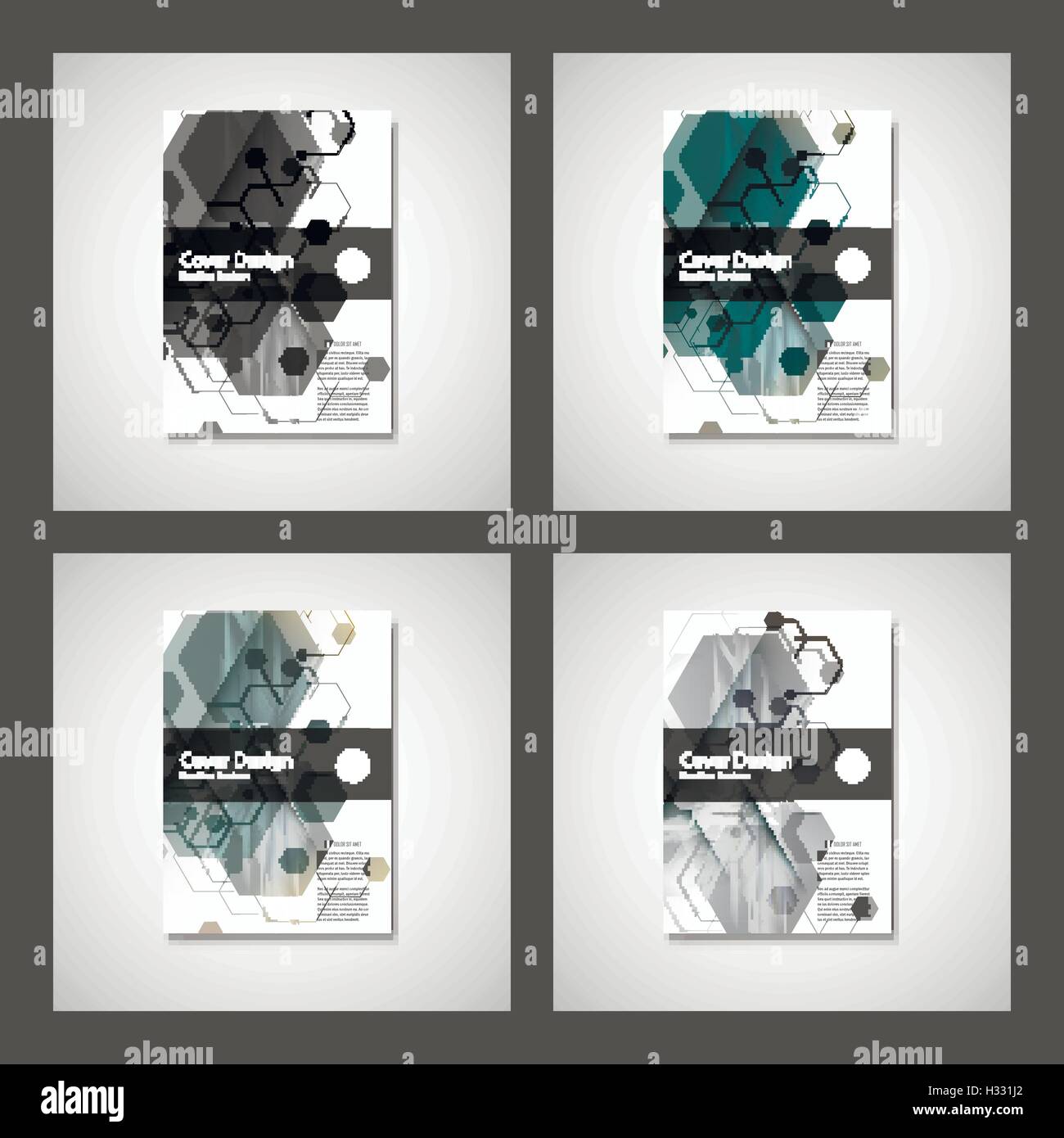 Vector Annual Report Leaflet Brochure Flyer Template Design Book Cover