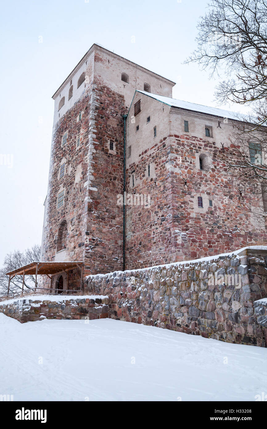 Turku, Finland - January 17, 2016: Turku Castle is the largest ...