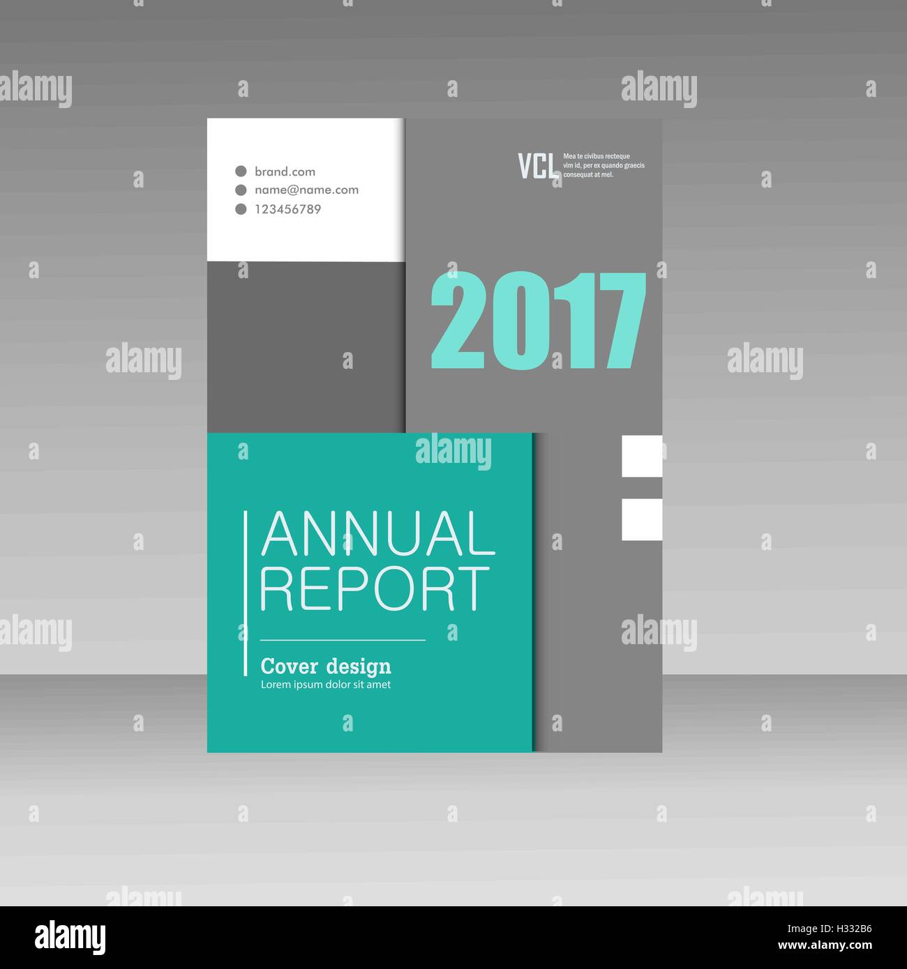 Abstract composition, color square texture, a4 brochure title sheet ...