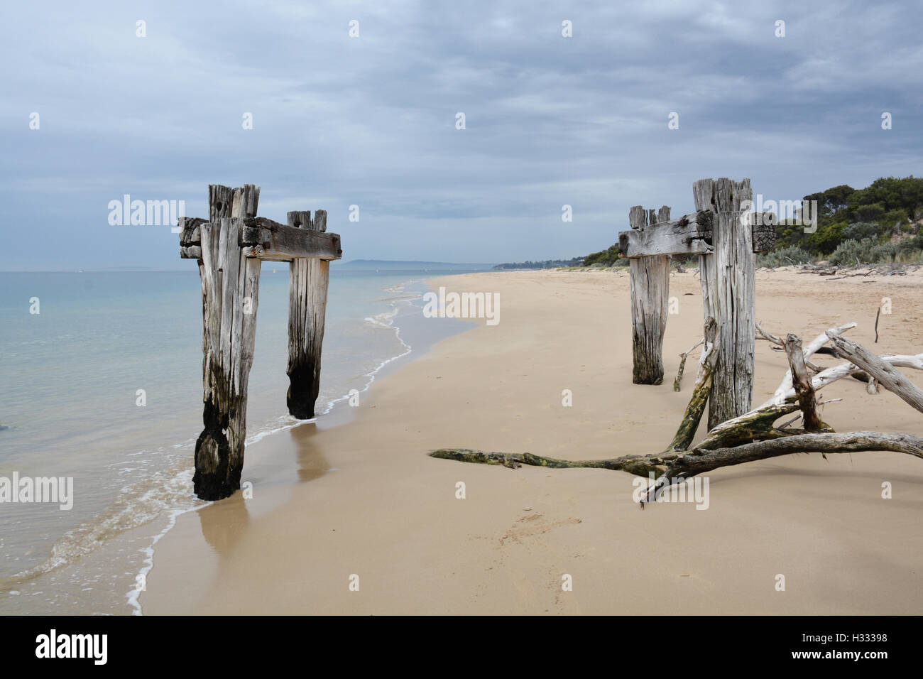 Cattle Jetty at Point Nepean, Portsea, Victoria, Australia Stock Photo ...