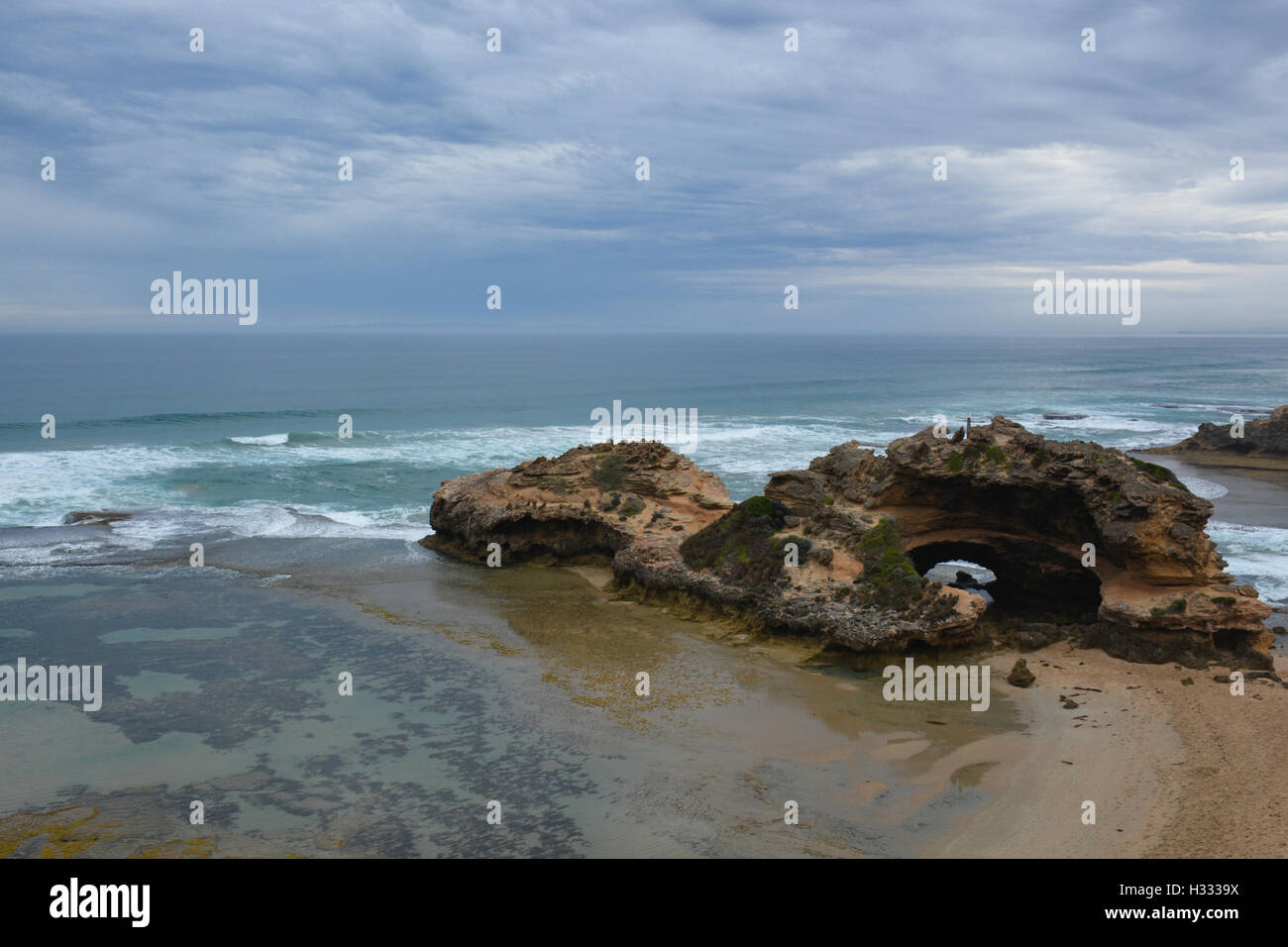 London Bridge at Point Nepean, Portsea, Victoria, Australia Stock Photo ...