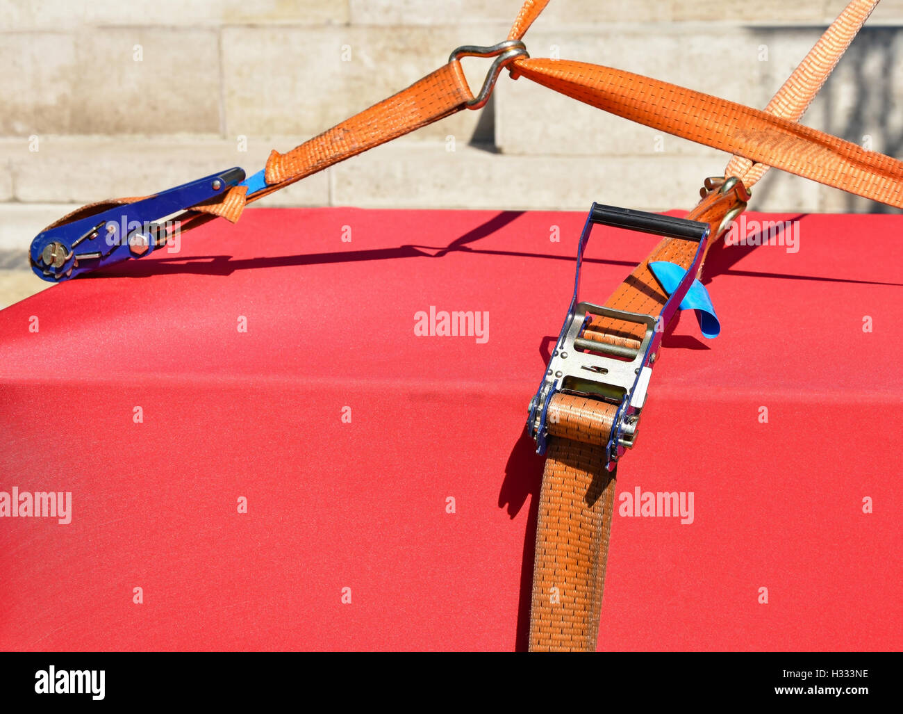 Security buckle and belt with strap Stock Photo - Alamy