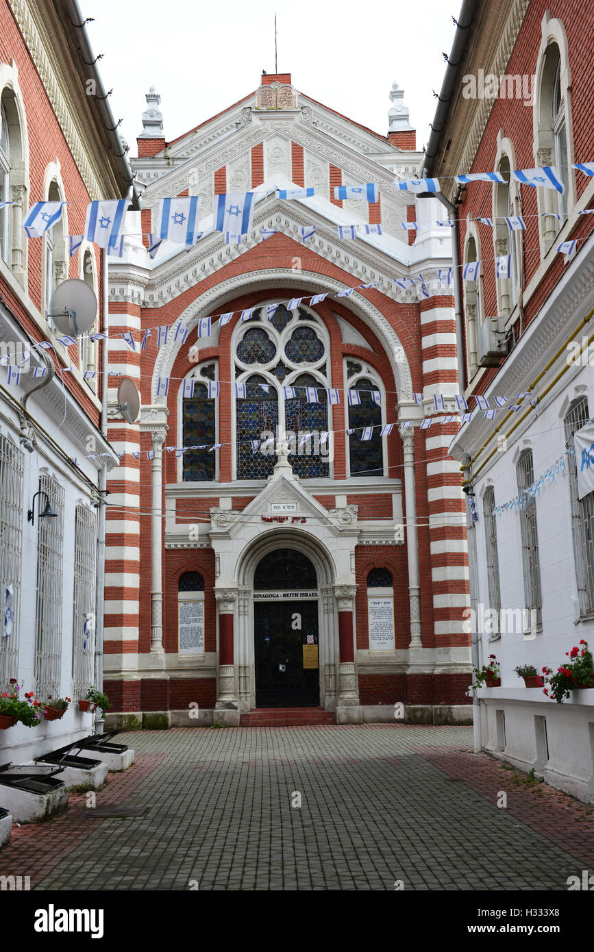The Jewish synagogue and the Jewish community center in Brasov, Romania ...