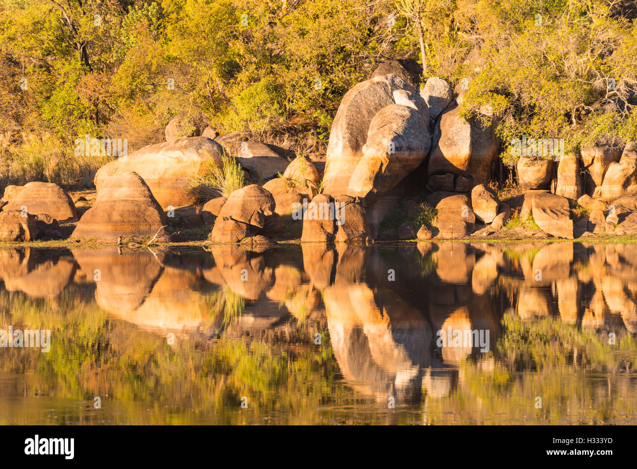 The unique balancing rock landscape of the Matobo National Park ...