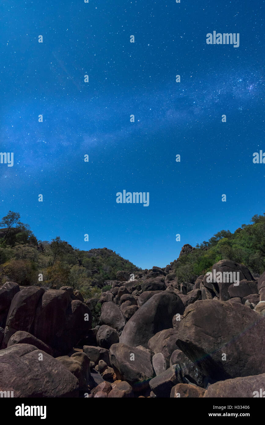 The unique balancing rock landscape of the Matobo National Park ...