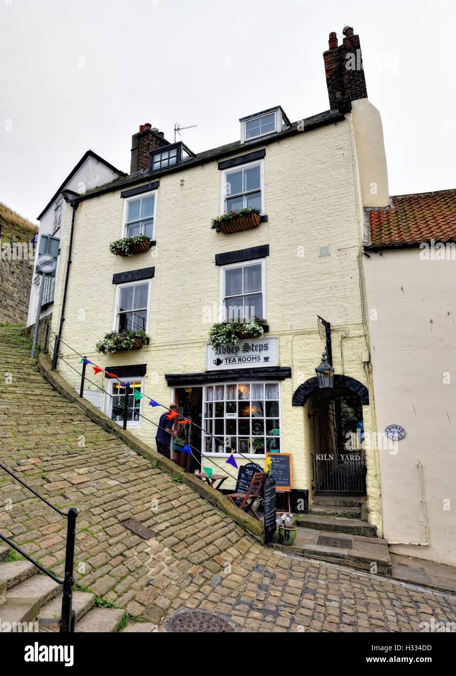 Abbey steps team rooms Whitby North Yorkshire England UK Stock Photo ...