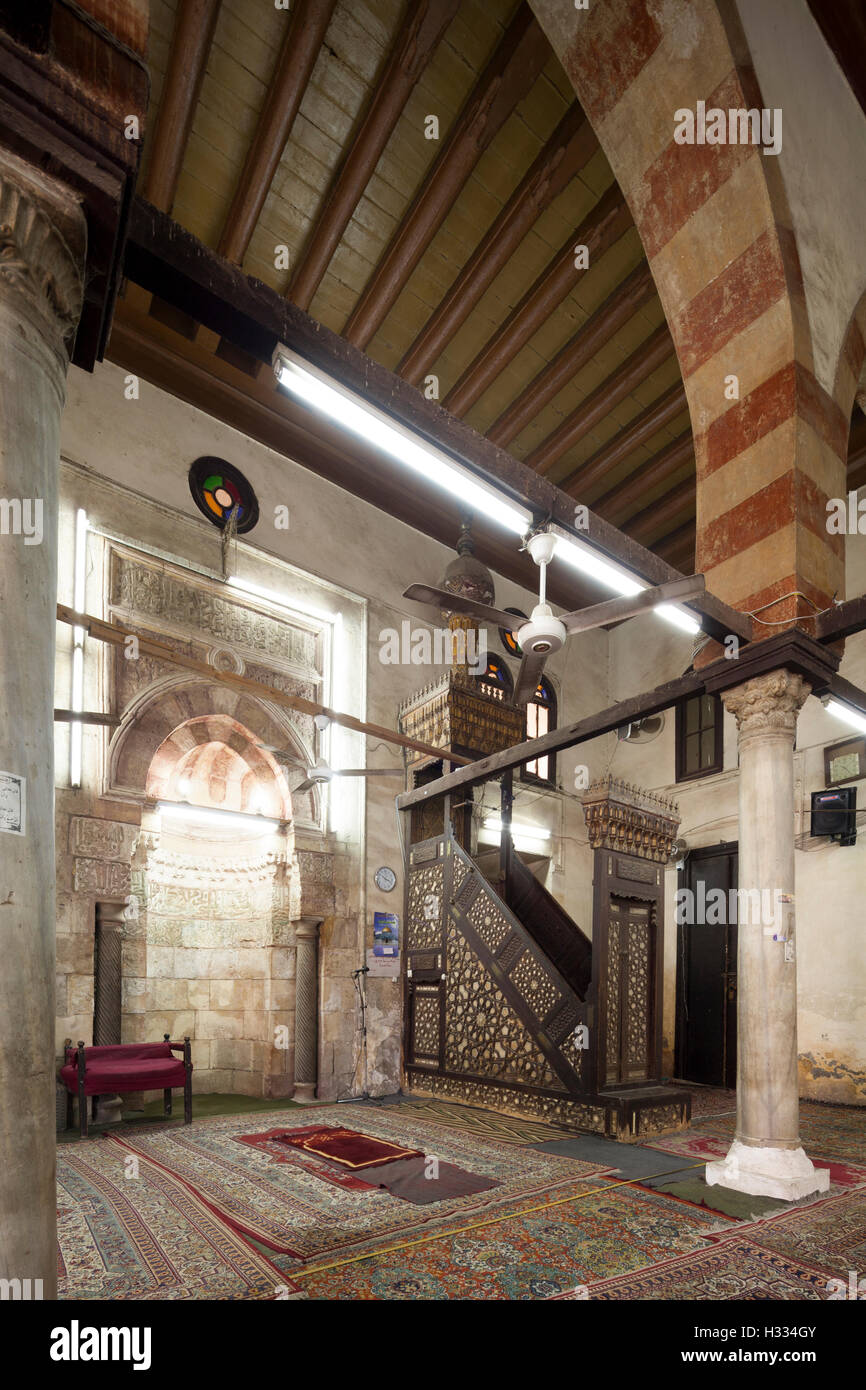 Fayoum, Egypt, Mosque of Asalbay (1498-9 Stock Photo - Alamy
