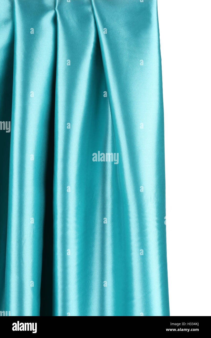 Creases in blue fabric Stock Photo - Alamy