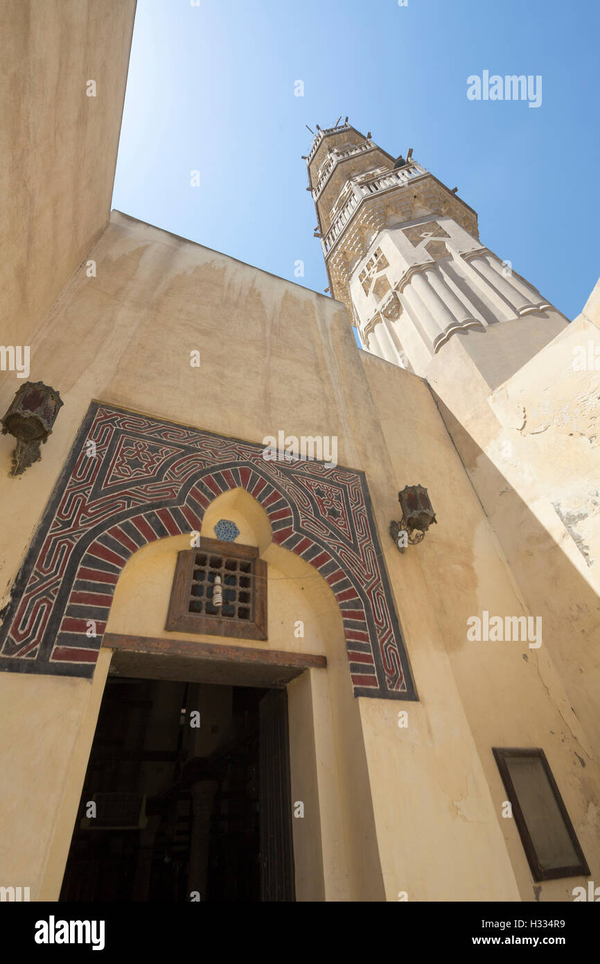 main entrance, Fuwwa, Egypt, Mosque of al-Qana'i Stock Photo - Alamy