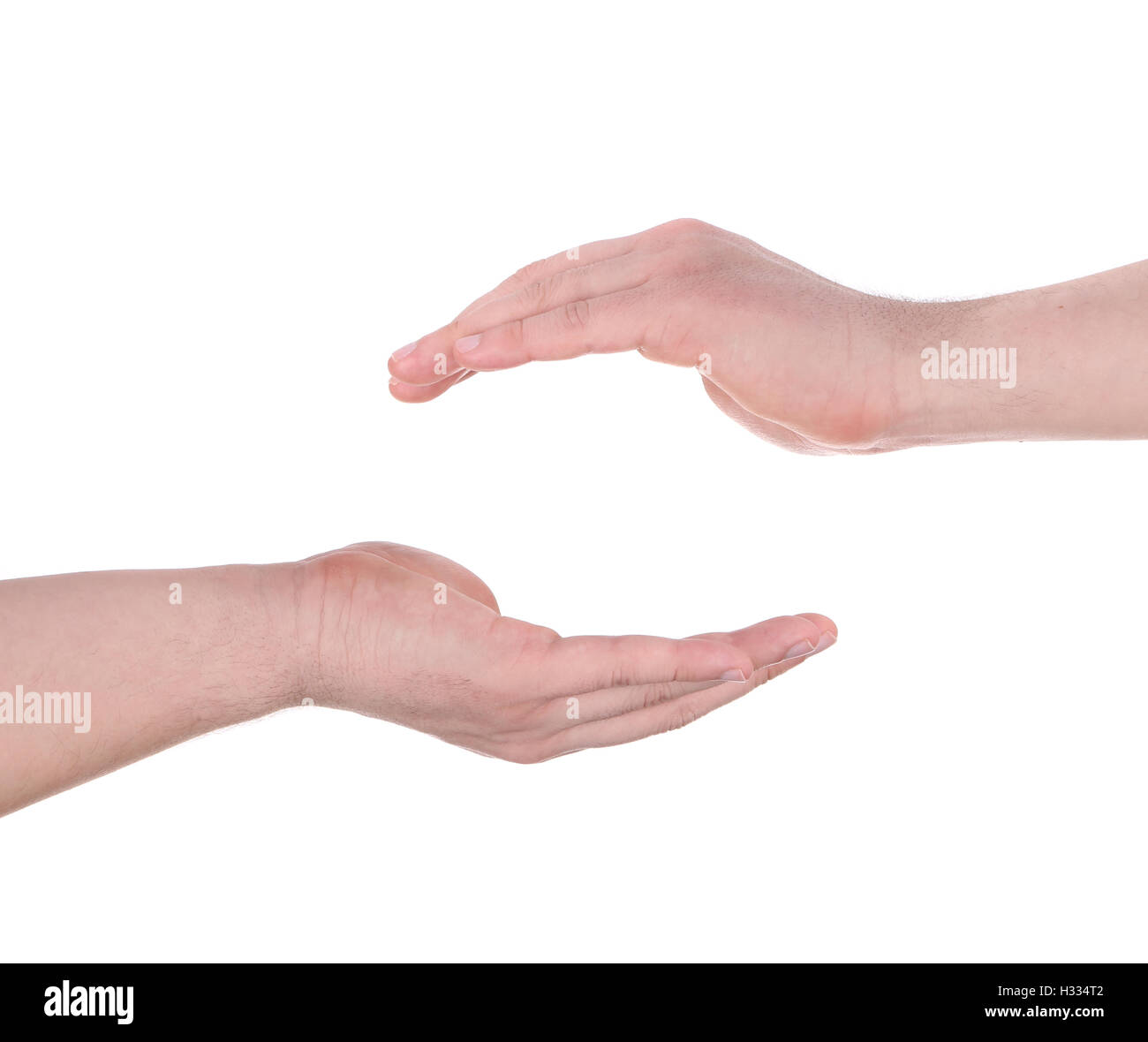 Man hand sign Stock Photo - Alamy