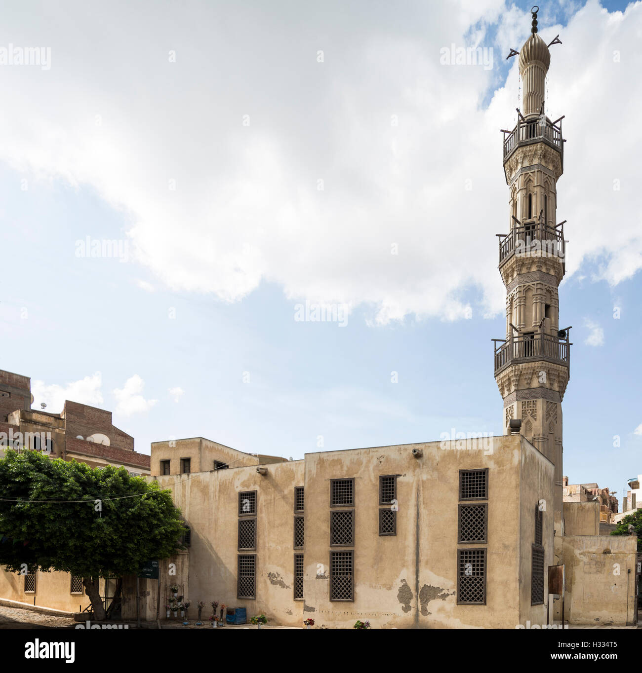exterior facade, Fuwwa, Egypt, Mosque of al-Qana'i Stock Photo - Alamy