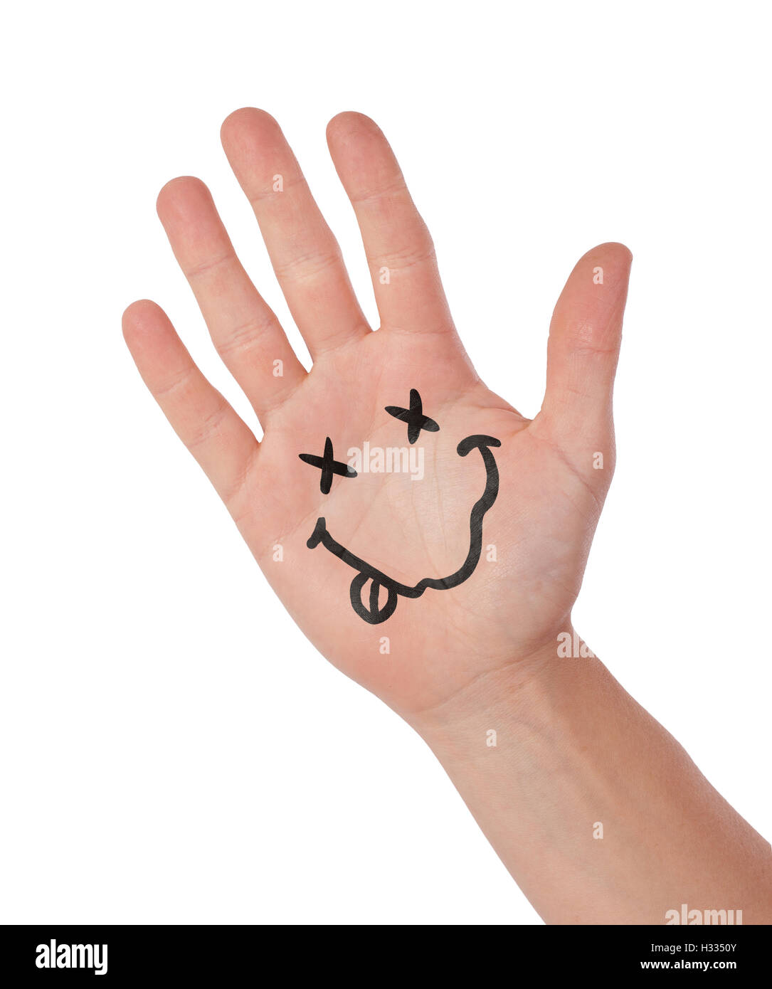 Hand fingers woman smiley hi-res stock photography and images - Alamy