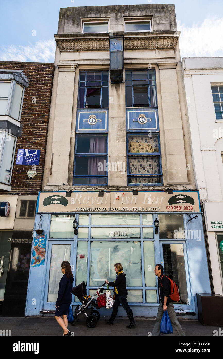 Exterior of former Kingston Building Society in Kingston-Upon-Thames in ...
