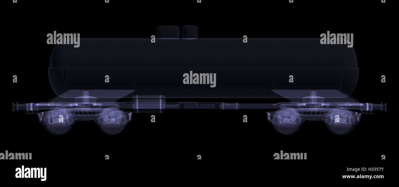 Railway tank. X-ray render Stock Photo - Alamy
