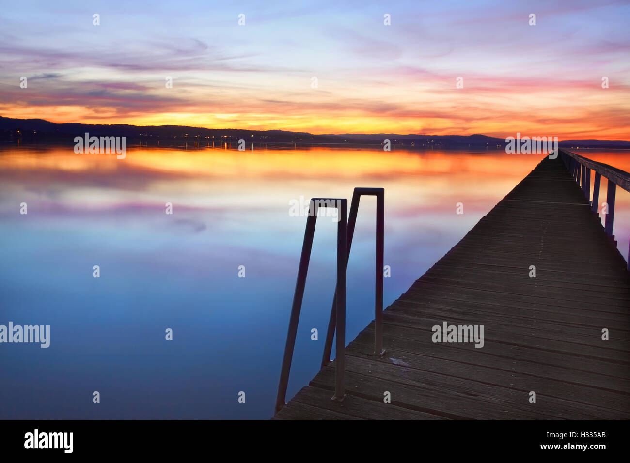 Sunset at Long Jetty NSW Australia Stock Photo - Alamy