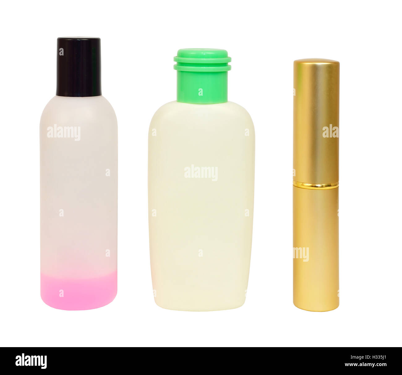 Bottles with cosmetics Stock Photo - Alamy