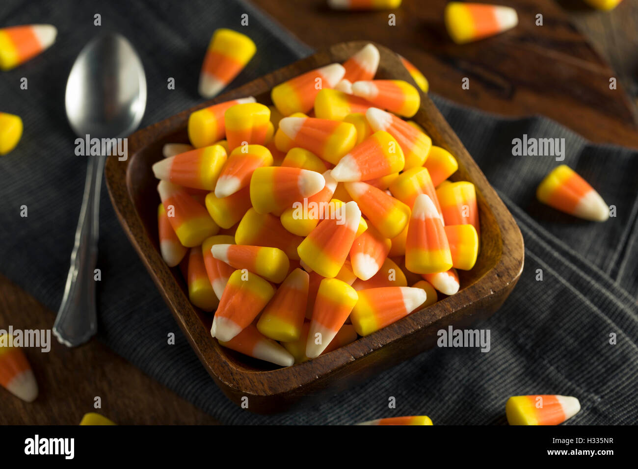 Sweet and Sugary Candy Corn Treats for Halloween Stock Photo - Alamy