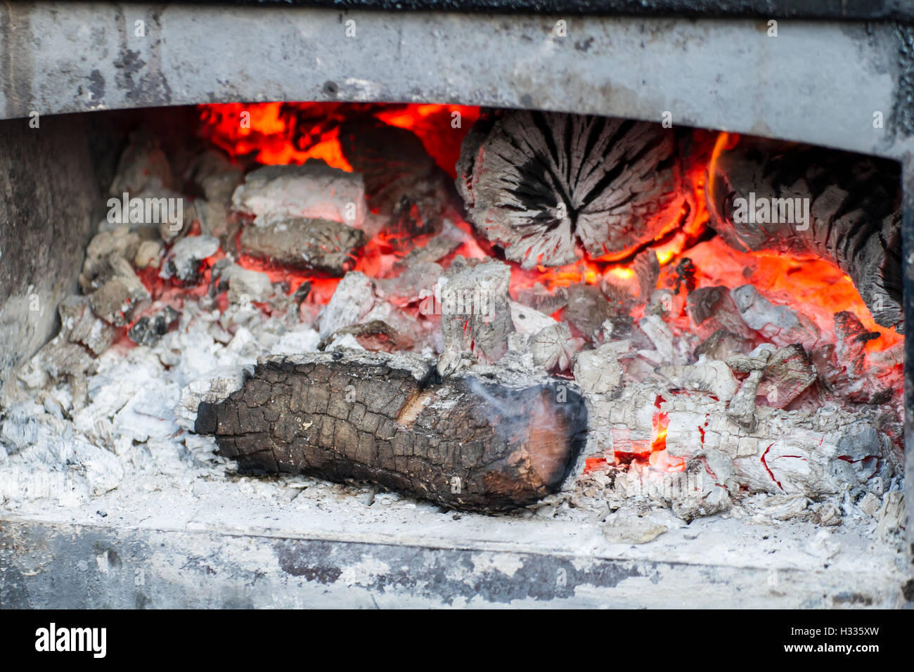 cooking, barbecue with sausages and lamb in a medieval fair, Spa Stock ...
