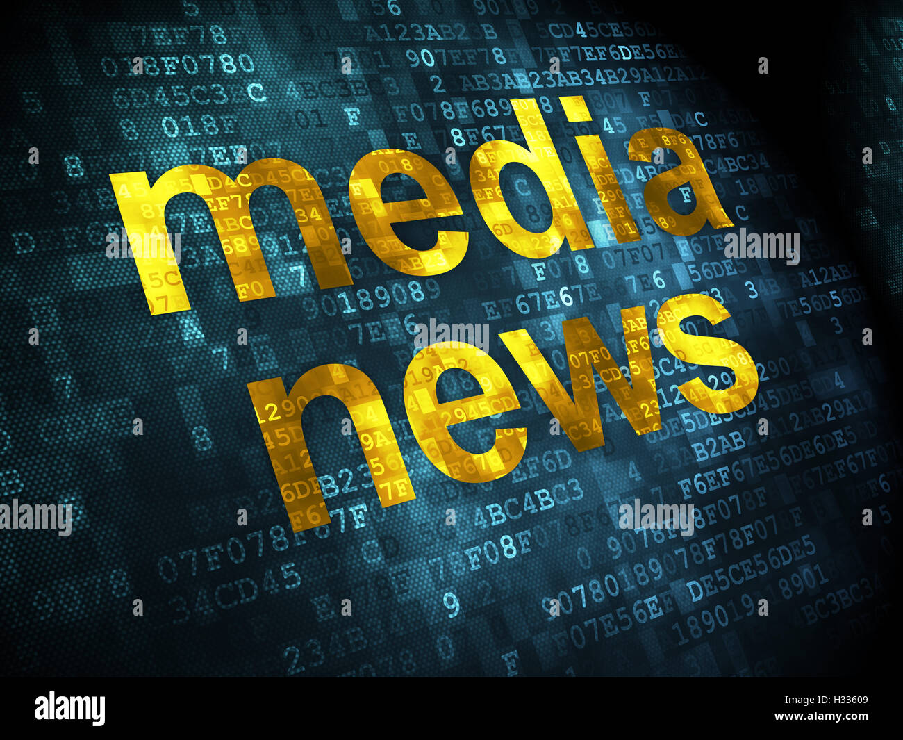 News concept: Media News on digital background Stock Photo - Alamy