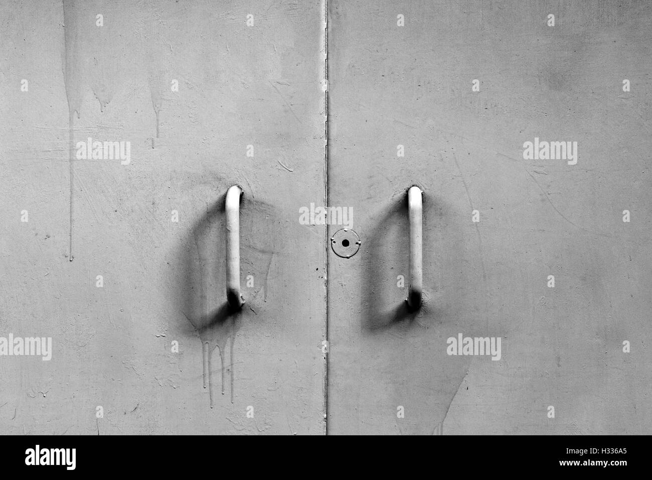 Very old prison door Black and White Stock Photos & Images - Alamy