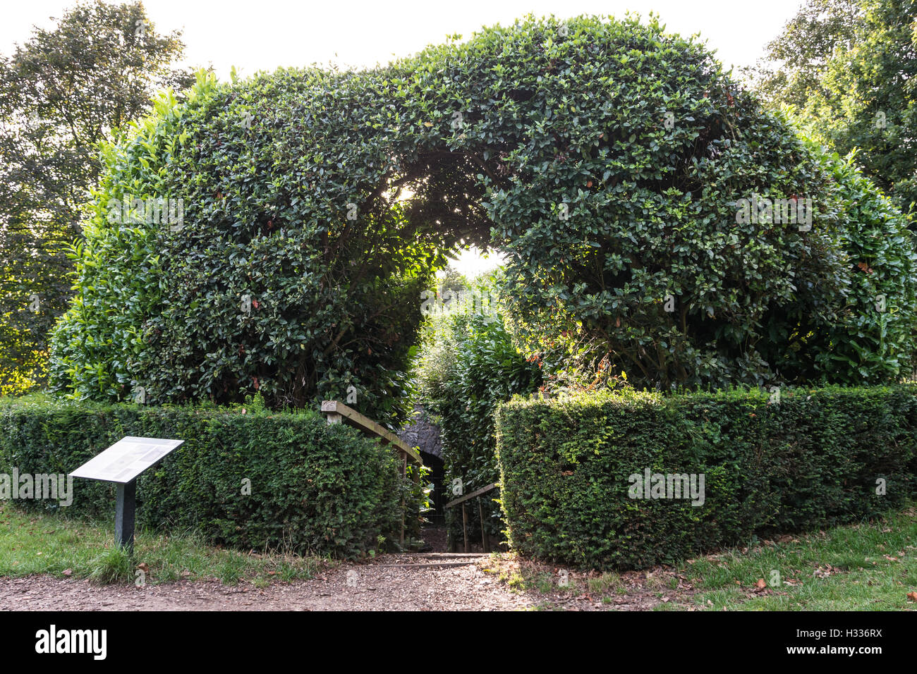 The entrance to the Grotto at Marble Hill House in Marble Hill Park ...