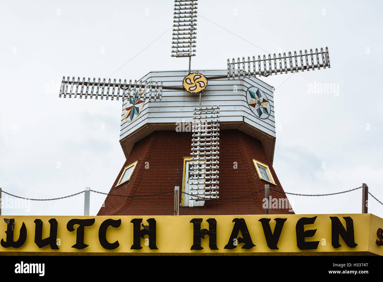 windmill on roof Stock Photo - Alamy