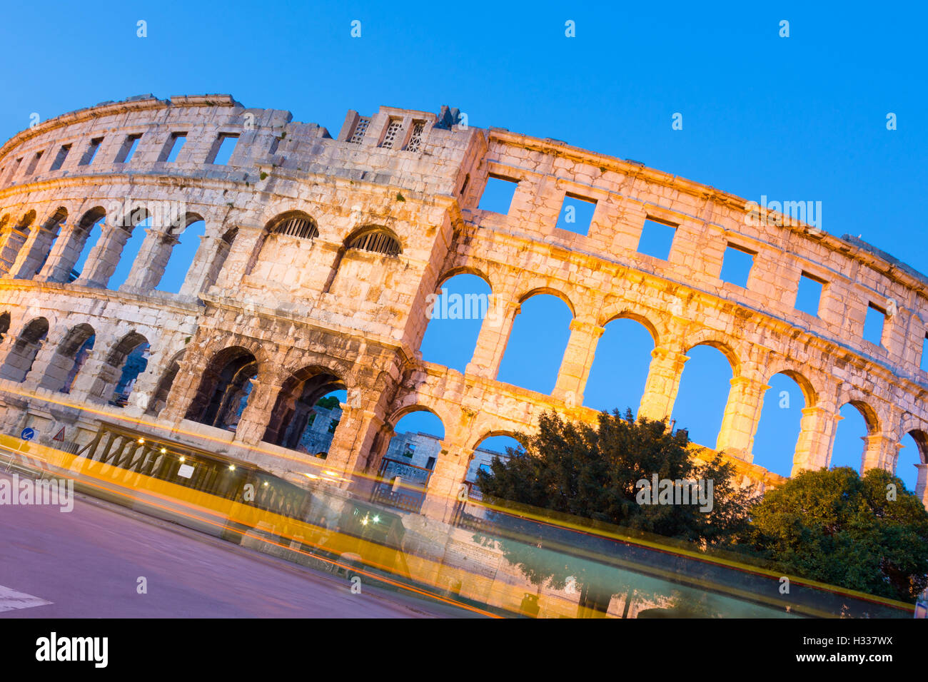 The Roman Amphitheater of Pula, Croatia Stock Photo - Alamy