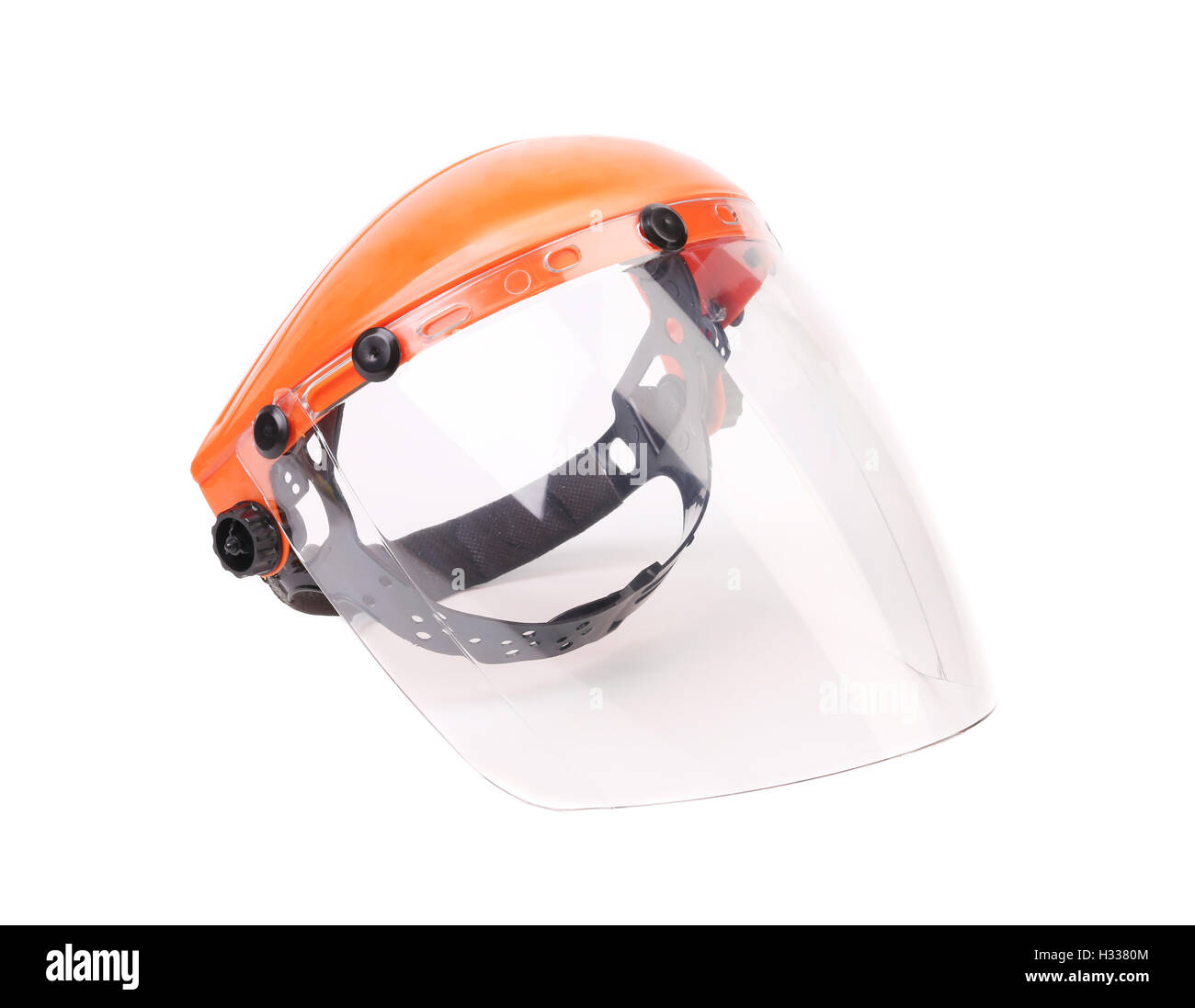 Plastic protective face shield Stock Photo - Alamy