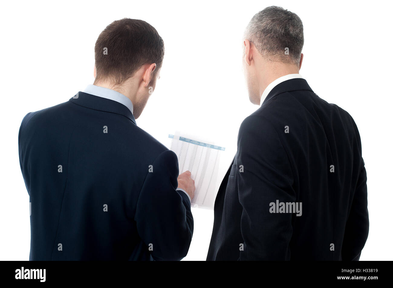 Back view confident young Cut Out Stock Images & Pictures - Alamy