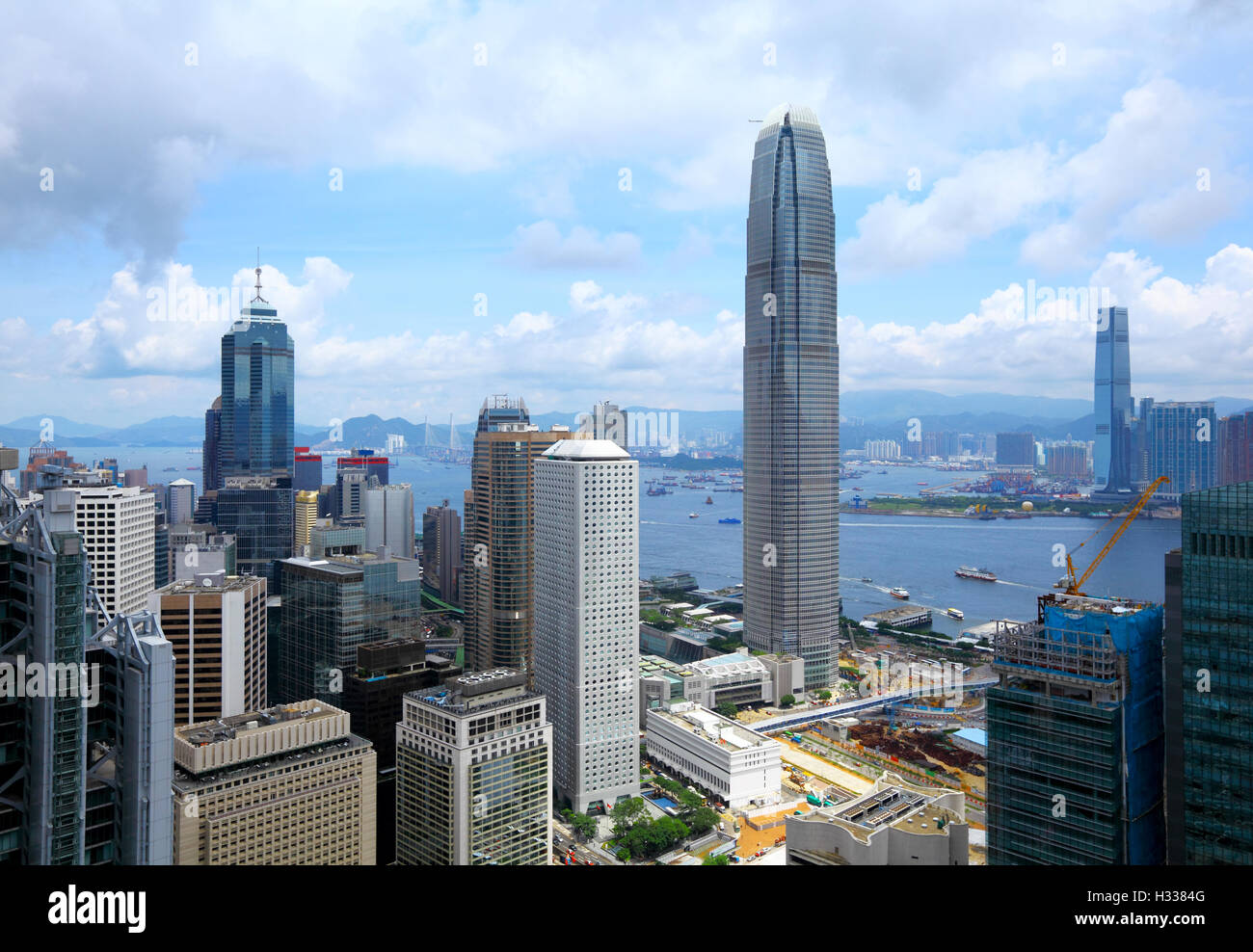 Commercial district in Hong Kong Stock Photo - Alamy