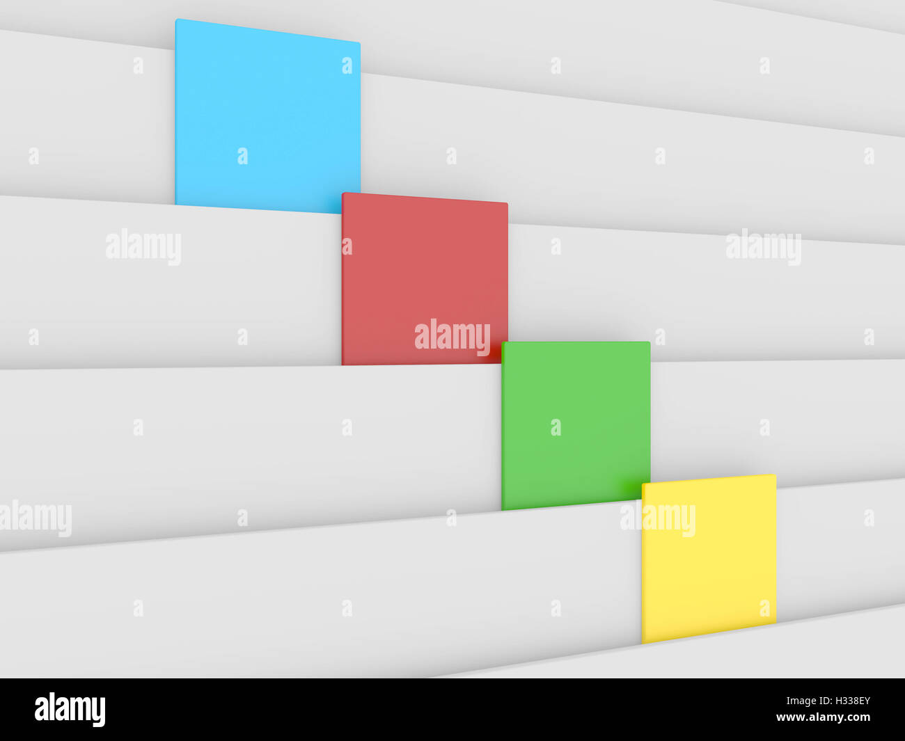 3d blank colorful block Stock Photo - Alamy