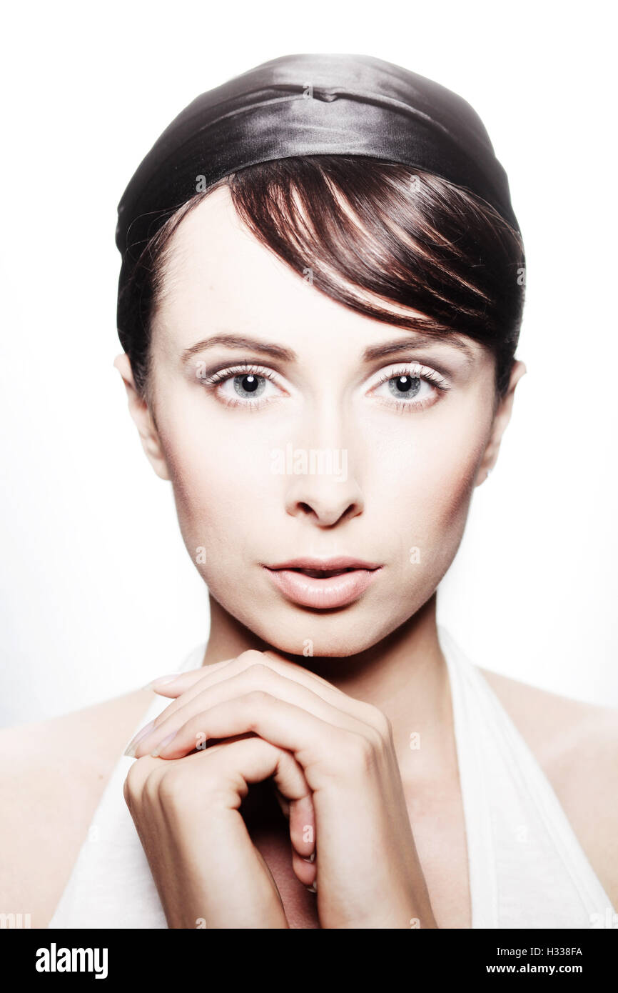 Retro 60s beauty portrait hi-res stock photography and images - Alamy