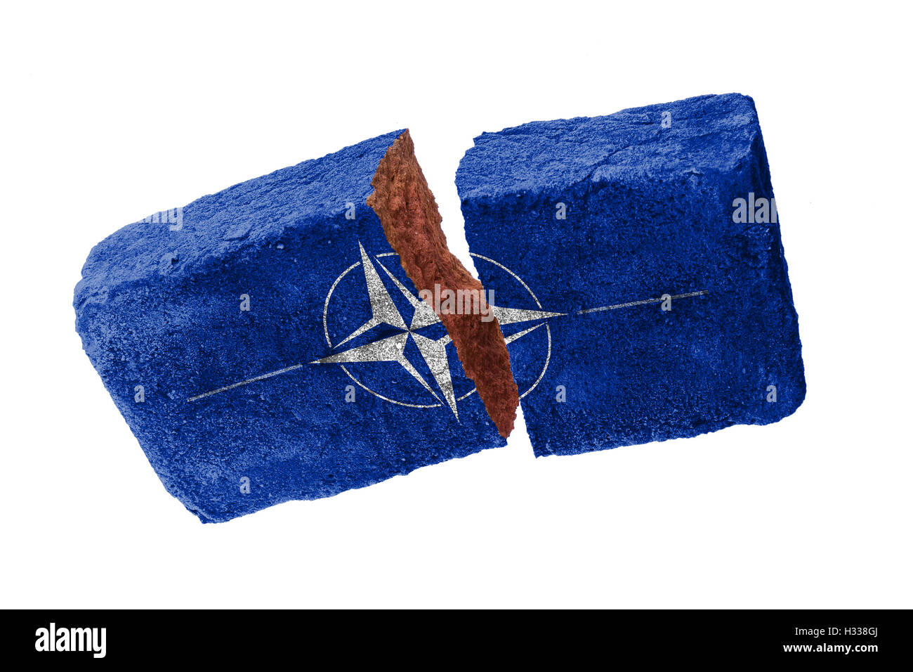 Rough broken brick Stock Photo - Alamy