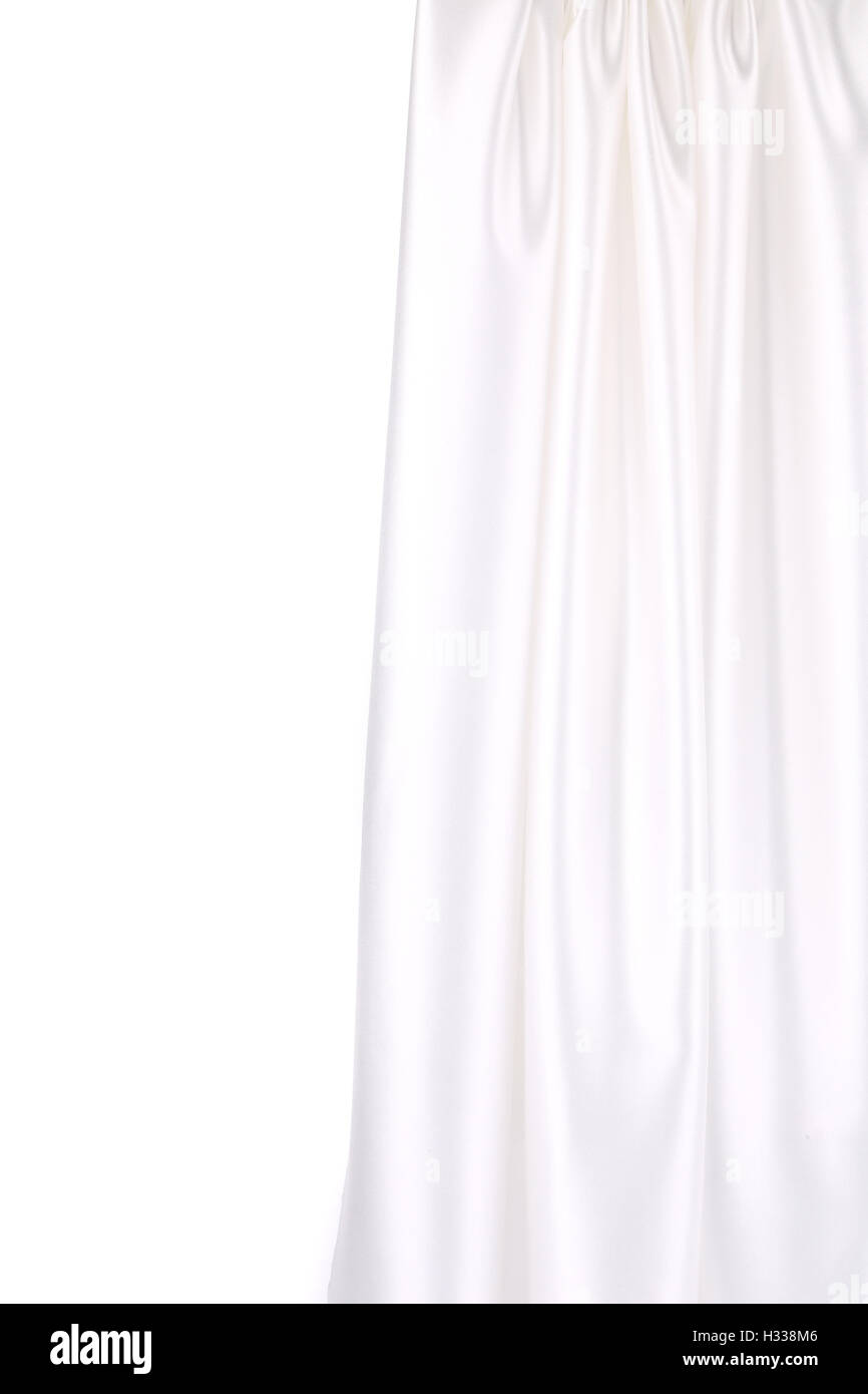 White silk drapery Stock Photo - Alamy