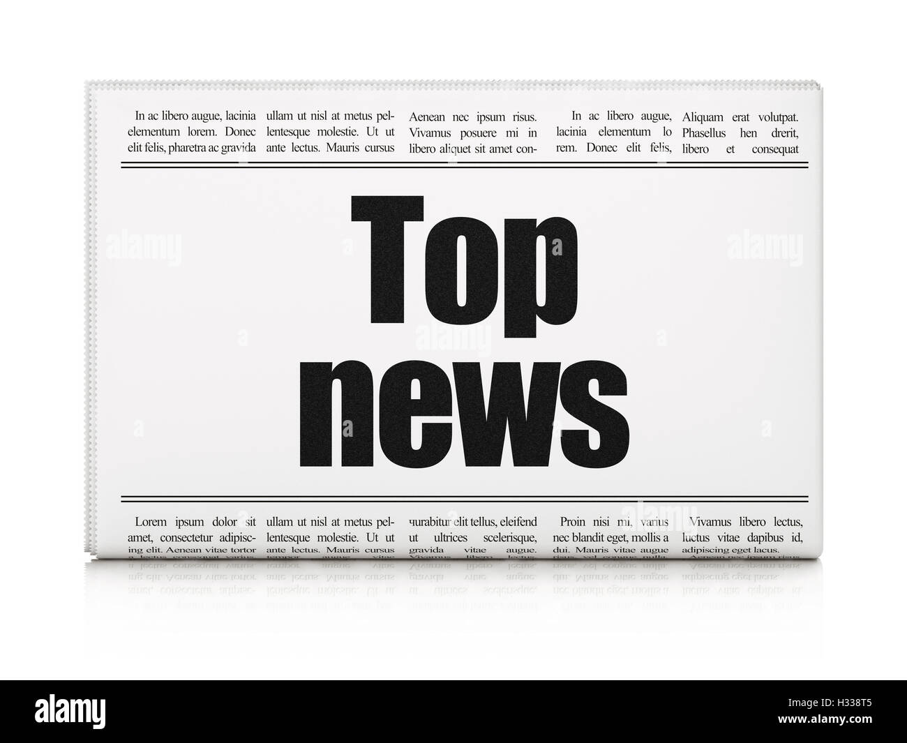 Newspaper text background Cut Out Stock Images & Pictures - Alamy